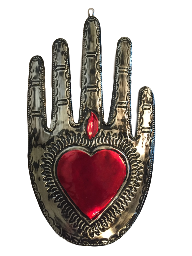 Large Tin Healing Hand (E), Set of Two | Healing Hands, Assorted