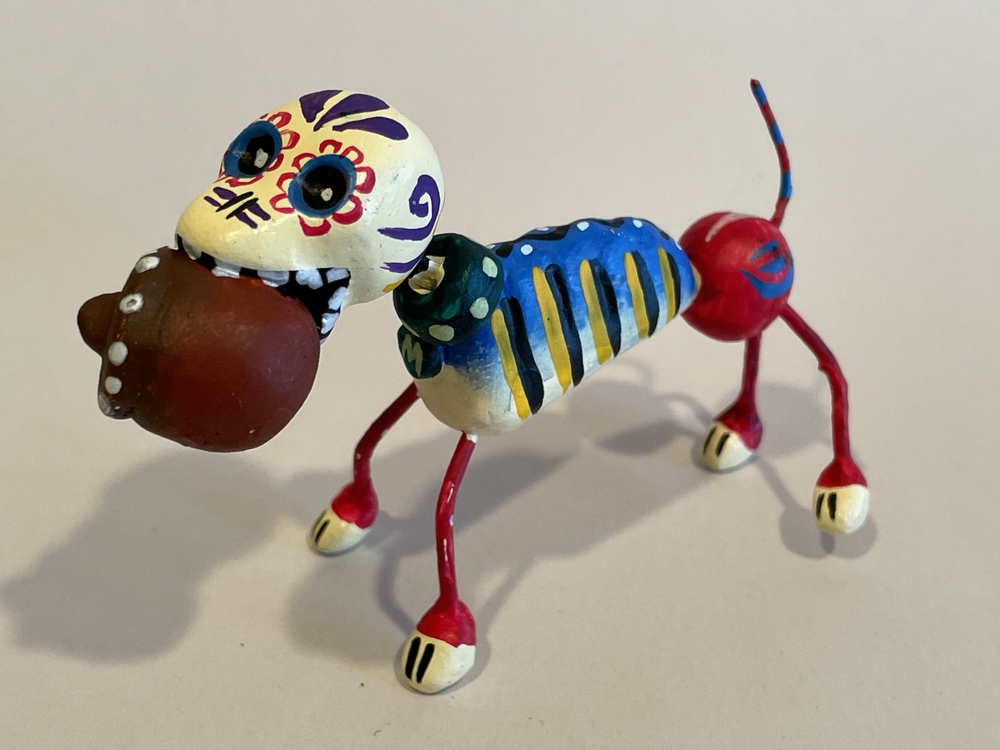Day of Dead Catrina Dogs, S/3 | Day of the Dead Clay Work