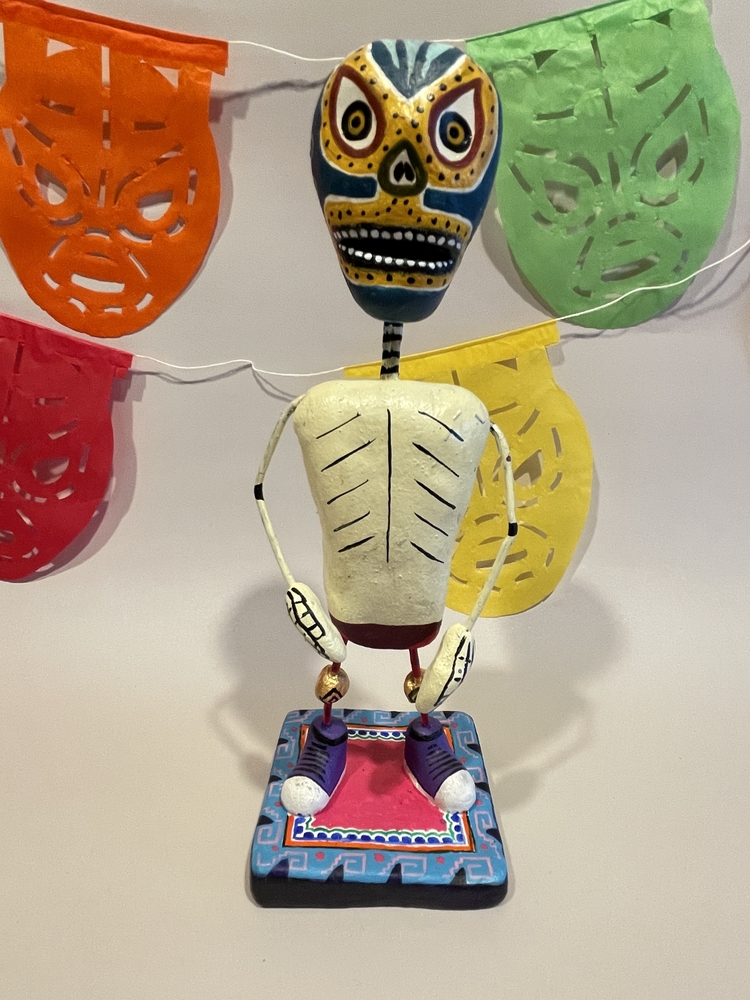 Lucha Libre DOD Clay Figurine | Mexican Lucha Libre