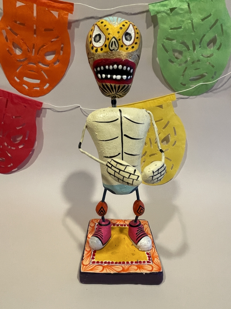 Lucha Libre DOD Clay Figurine | Mexican Lucha Libre