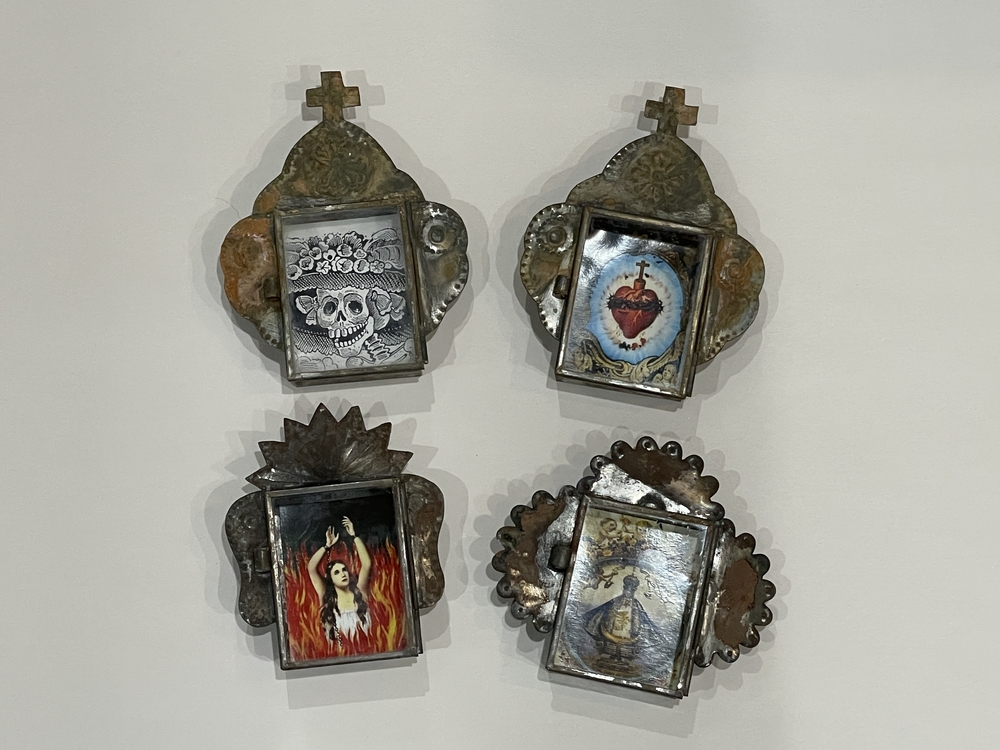 Antiqued Mini Nichos with Assorted Images , S/4 | Religious Nichos and ...