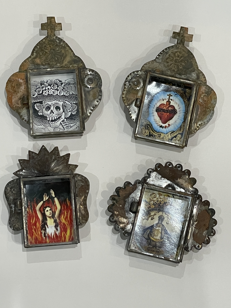 Antiqued Mini Nichos with Assorted Images , S/4 | Religious Nichos and ...